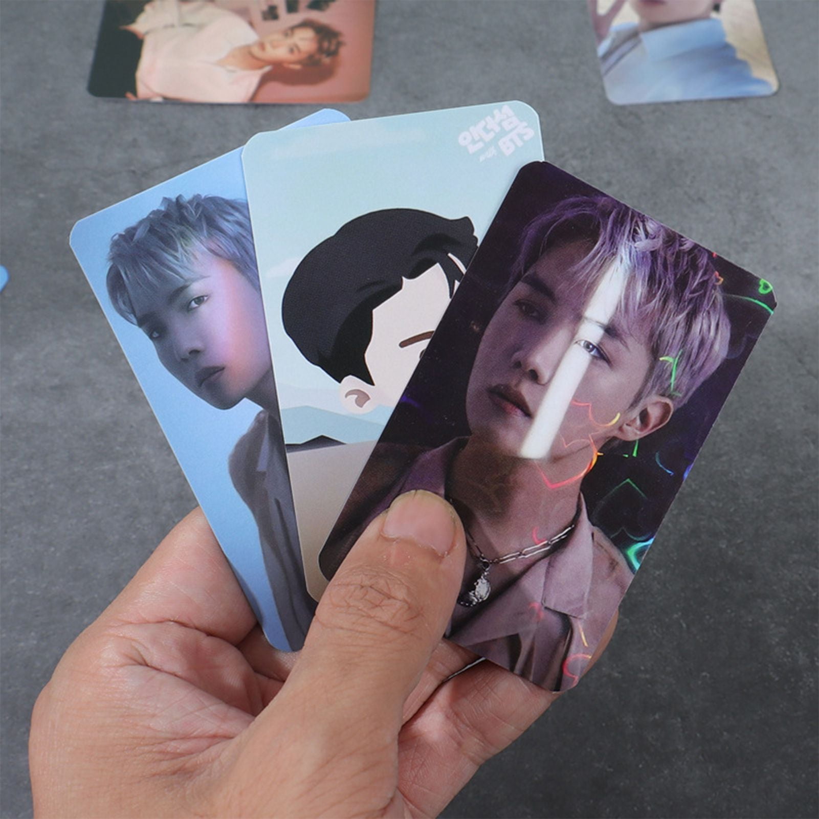 Buy DraggmePartty 7Pcs/Set Kpop Bts Album Proof Photocards Cartoon ...