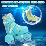 SubSun Outdoor Beginner's Roller Skates for Kids, 3-Point Balance with ...