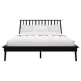 Castle Place Vintage Spindle Wooden Queen Platform Bed, Black - Walmart.com