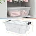 Costway 12 Pack Plastic Storage Containers for Closet Organizing ...