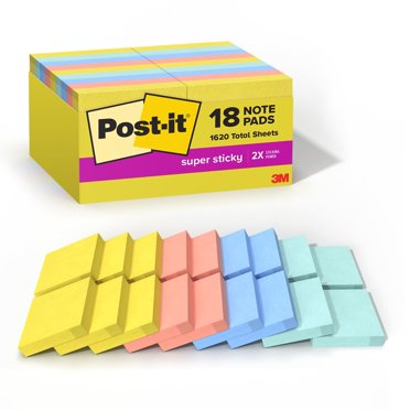 Post-it Pop-up Notes Super Sticky Pop-up Notes Refill, Lined, 4 x 4 ...