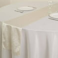 Efavormart 12" x 107" Ivory Premium Velvet Table Runner For Wedding ...
