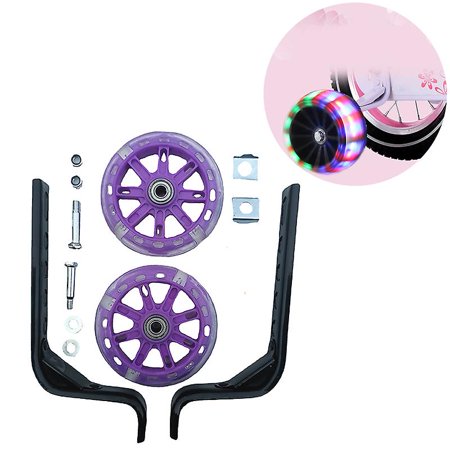 QUETO Bicycle Flash Auxiliary Wheel Suitable For Children Kids Bicycle ...