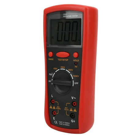 Resistance Tester,IT811 Insulation Resistance Meter Megohm Meter LCD ...