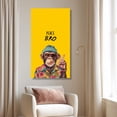 Affixzi Monkey Wall Art, Hipster Chimpanzee Wearing Glasses, Tropical ...