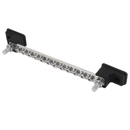 Power Distribution Terminal Block, 12 Terminals Battery Bus Bar 150A 12-48V With Cover For ...