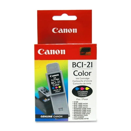 Canon BCI-21 - Yellow, cyan, magenta - original - ink tank - for BJC ...