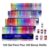 Tanmit 240 Fine Point Gel Pens Set for Kids, Adults- Sketch, Coloring ...