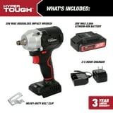 Free Shipping! Hyper Tough Impact Wrench 20V Max Brushless 1/2 Inch ...
