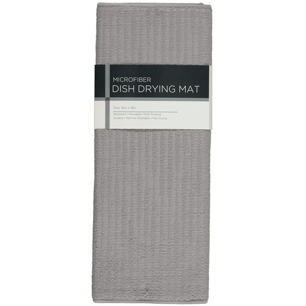 EZI Ultra Absorbent Reversible Microfiber Dish Drying Mat - Walmart.com ...