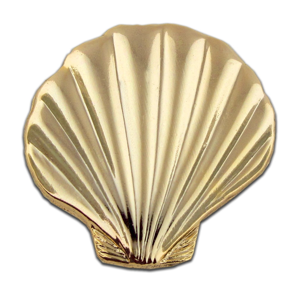 PinMart's Gold Plated Sea Shell Ocean Animal Lapel Pin - Walmart.com