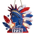 20x20cm 1776 Statue of Liberty Door Hanger - 4th of July Patriotic ...