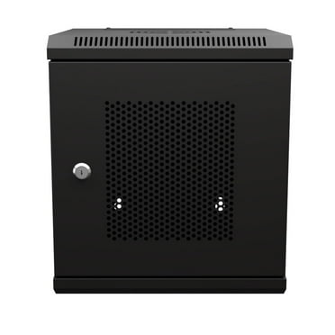 NavePoint 6U 10 Inch Network Server Cabinet, 15.75 inch Deep, Glass ...