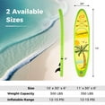Goplus Small Inflatable SUP Board, Portable Paddle Board with 5D rings ...