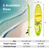 Goplus Small Inflatable SUP Board, Portable Paddle Board with 5D rings ...