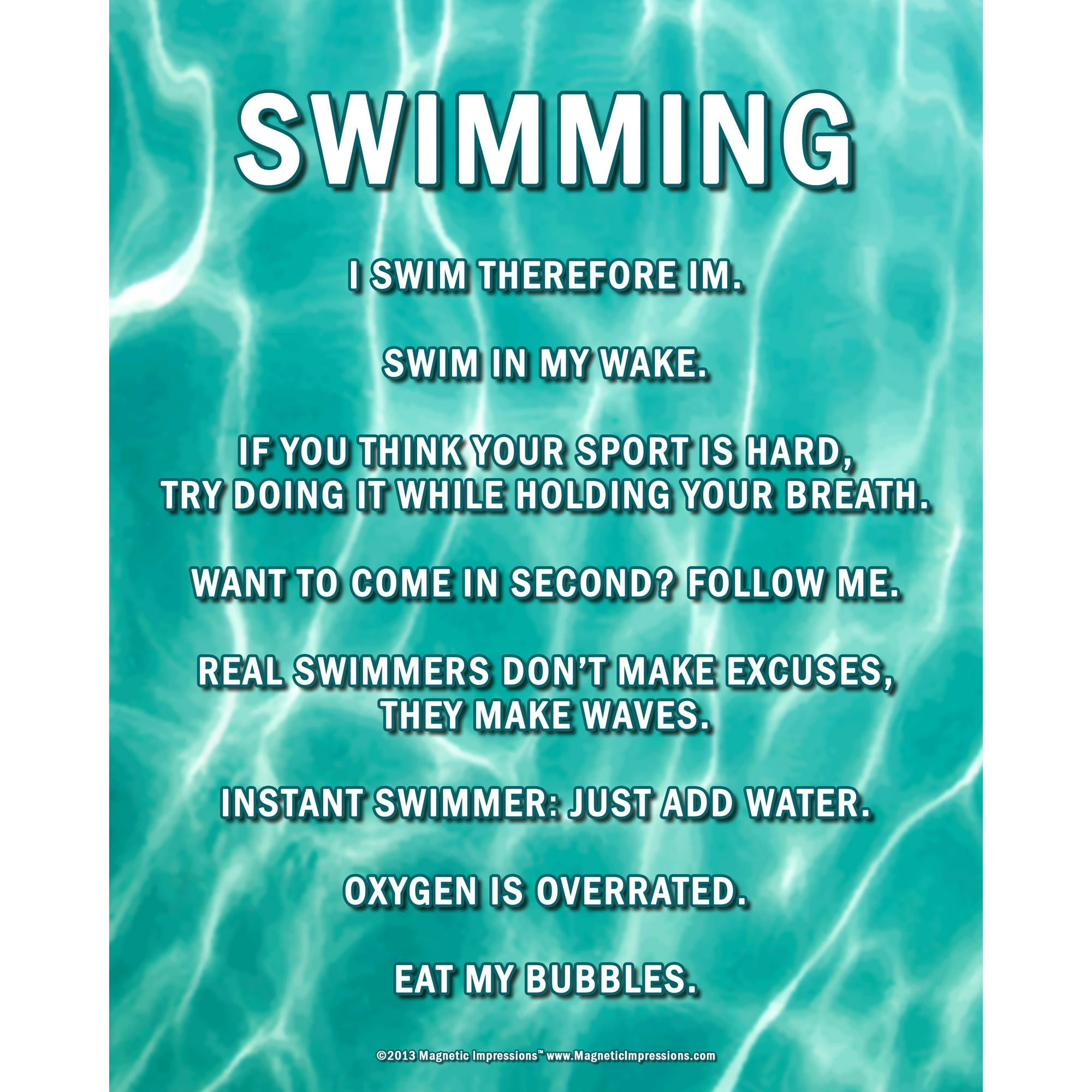 Swimming Sayings For Posters