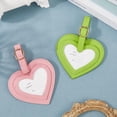 2Pcs 2 Colors PU Leather Luggage Bag Tags Leather Travel ID Labels ...