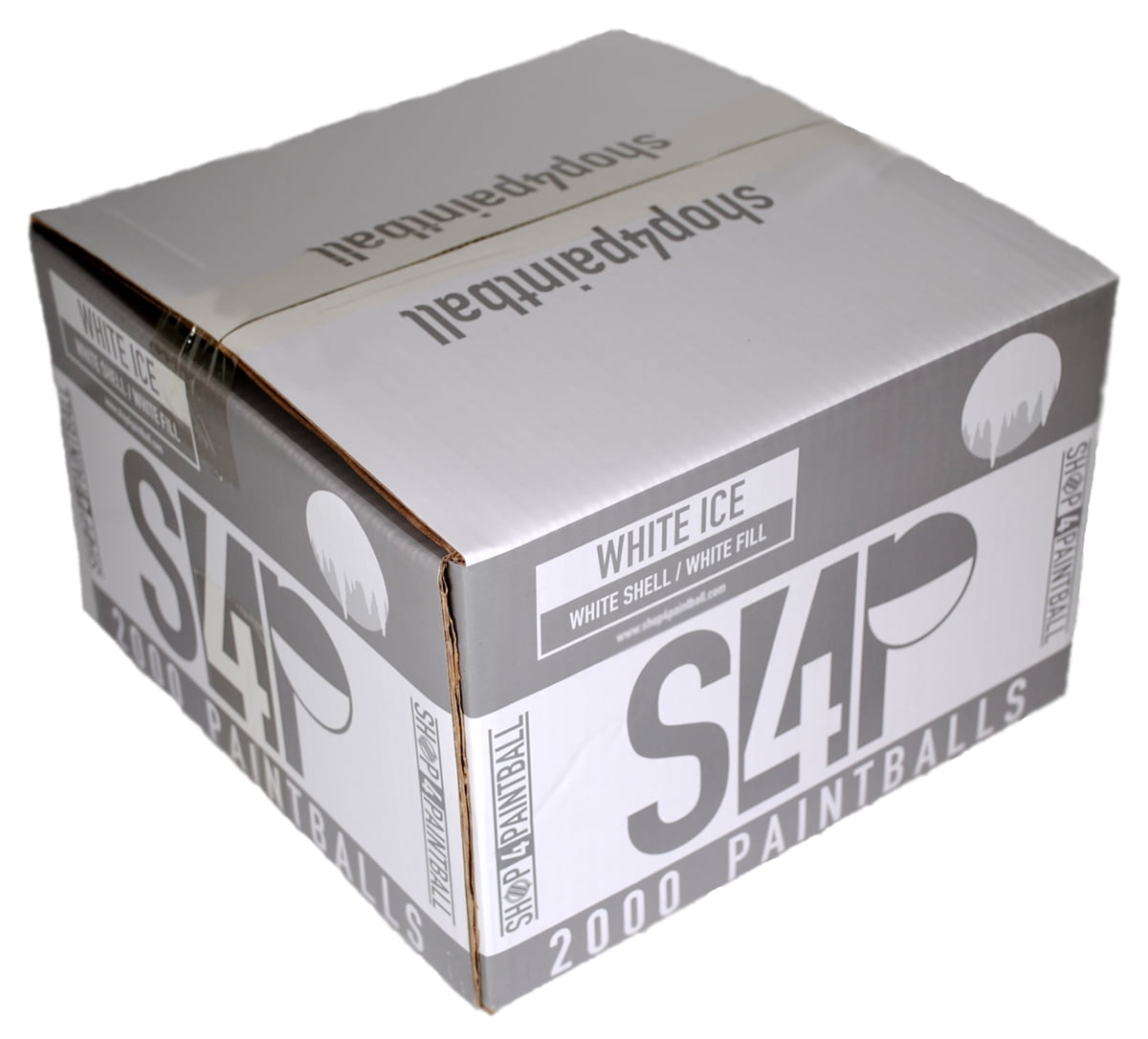 Shop4Paintball - WHITE ICE - .68 Caliber Paintballs - White/White ...