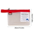 Clear Plastic Zipper File Bag B5 Size with Handle for Students, School ...