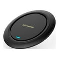 Jungdeepe 15w Wireless Charger Round Desktop Wireless Charger Plank Pad
