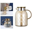 DOMELAY Glass Pitcher Water Carafe with Lid with Handle Easy to Clean ...
