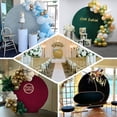 Efavormart 7.5ft Metallic Dusty Rose Soft Velvet Round Backdrop Stand ...