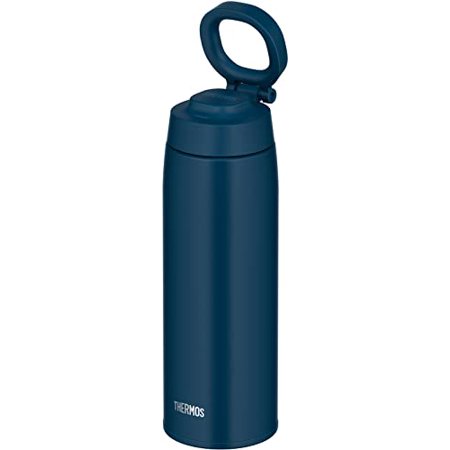 Thermos Water Bottle Vacuum Insulated Portable Mug with Carry Loop 750ml Indigo Blue JOO-750 IBL ...