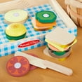 Melissa & Doug Wooden Sandwich-Making Pretend Play Food Set - Walmart.com