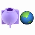 CEORPER 3D Globe Epoxy Resin Mold Candle Plaster Silicone Mould DIY ...