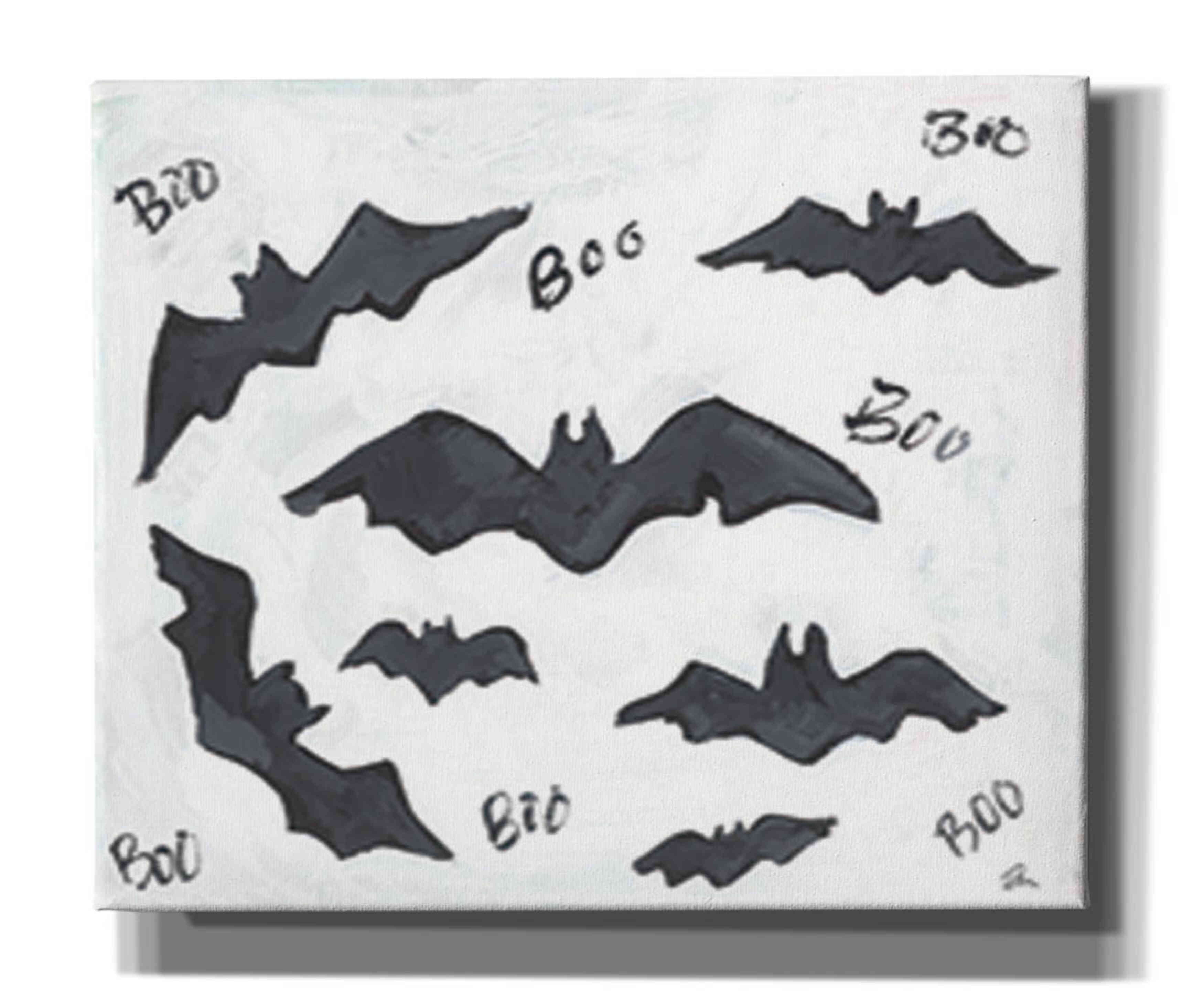Epic Graffiti 'Boo Bats' by Cindy Jacobs, Giclee Canvas Wall Art, 24 ...