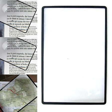 3x Magnifying Glass Large Magnifier Sheet Full Page Book Reading Aid ...