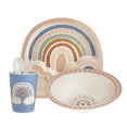 Monbebe 5 Piece Bamboo Mealtime Set, Rainbow - Walmart.com