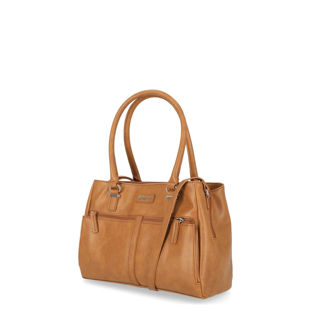 Koltov - Koltov Vegan Leather Joy Large Satchel, Honey - Walmart.com ...