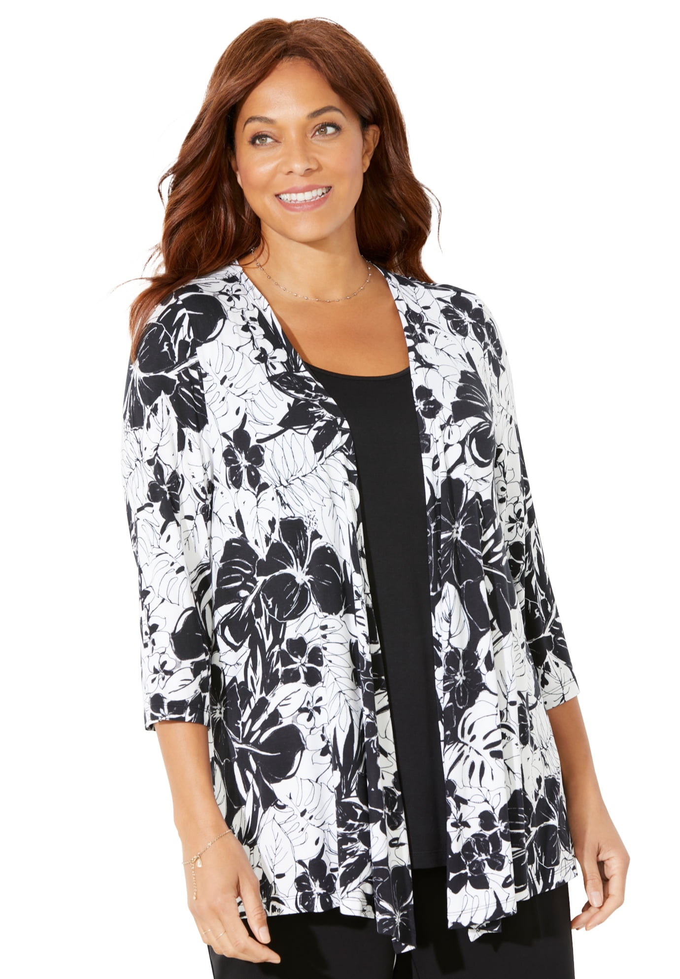 Catherines Women's Plus Size Cardigan And Tank Duet - Walmart.com
