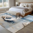6'x9' Area Rugs, Coastal Ocean Shells Indoor Outdoor Area Rug for ...