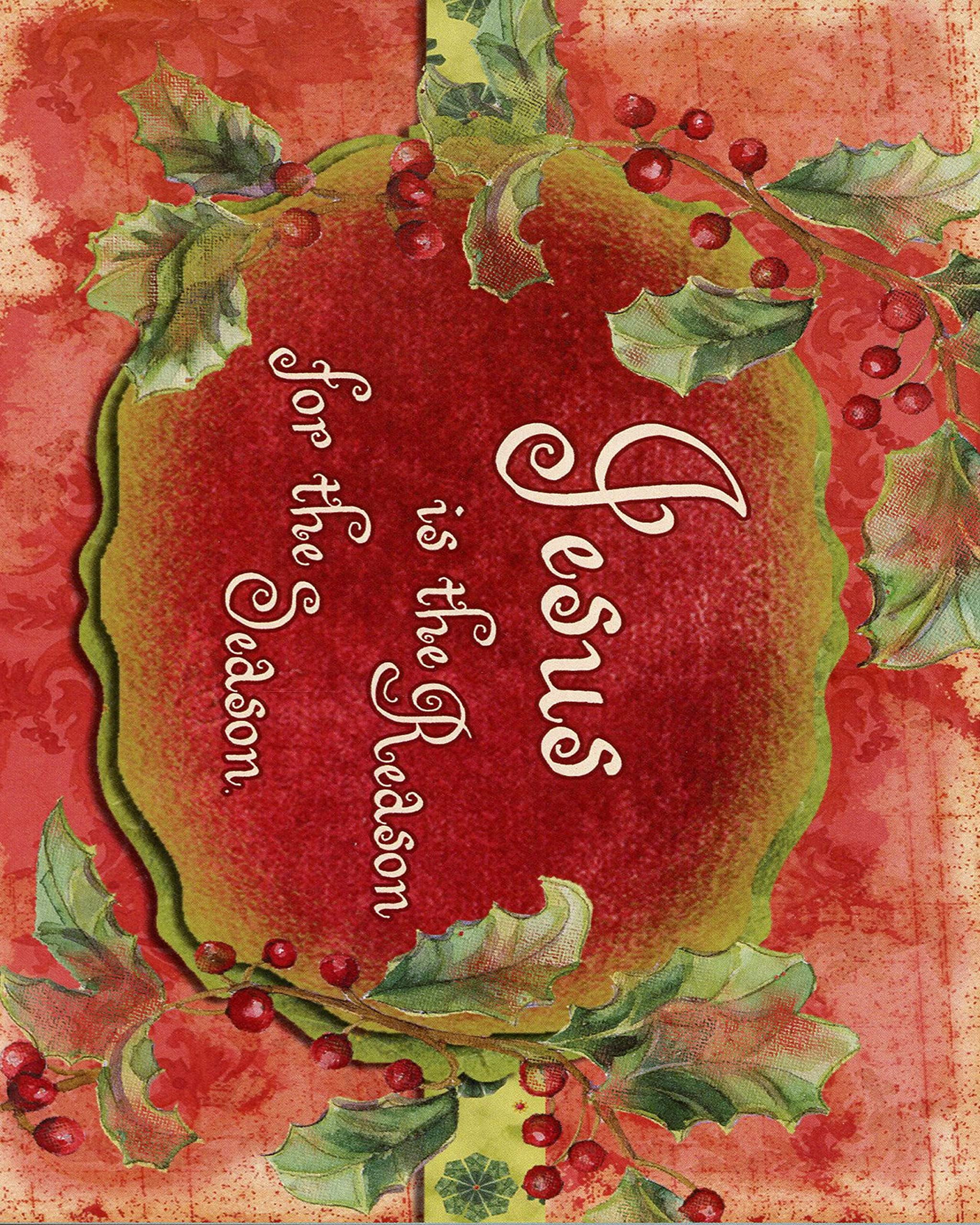 Catholic print picture - JESUS IS THE REASON - 8" x 10" ready to be ...