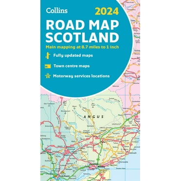 2024 Collins Road Map of Ireland : Folded Road Map (Sheet map, folded ...