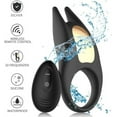 Full Silicone Vibrating Remote Locking Ring Waterproof Rechargeable