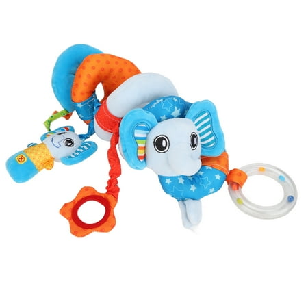 Cot Pram Hanging Rattles Toys Baby Spiral Rattles Toy Baby Elephant ...