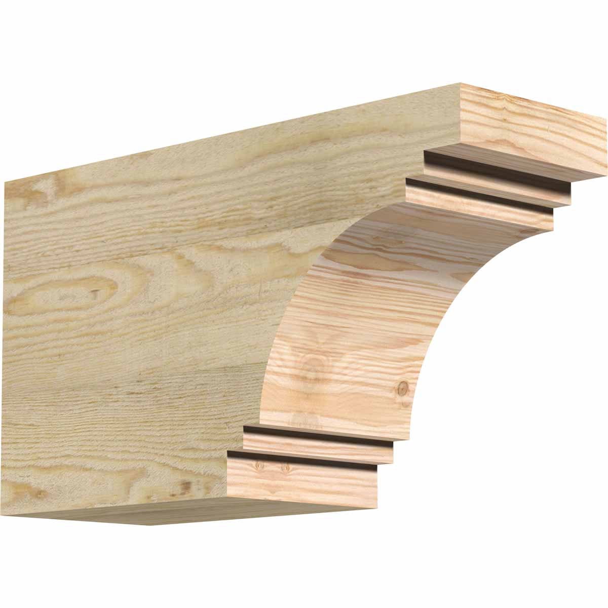 6"W x 10"H x 18"L Pescadero Rough Sawn Rafter Tail, Douglas Fir ...