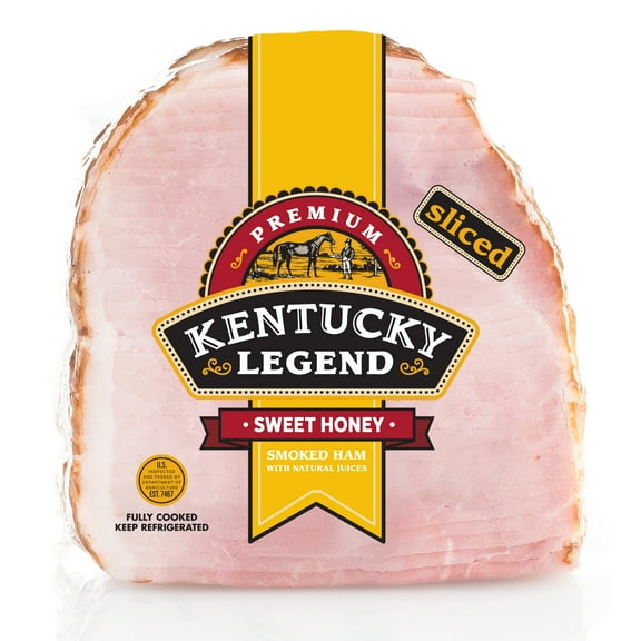 Kentucky Legend Hickory Smoked Quarter Boneless Ham, Sliced, Fully ...