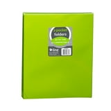 C-Line 2-Pocket Laminated Paper Portfolios with 3-Hole Punch, Lime ...