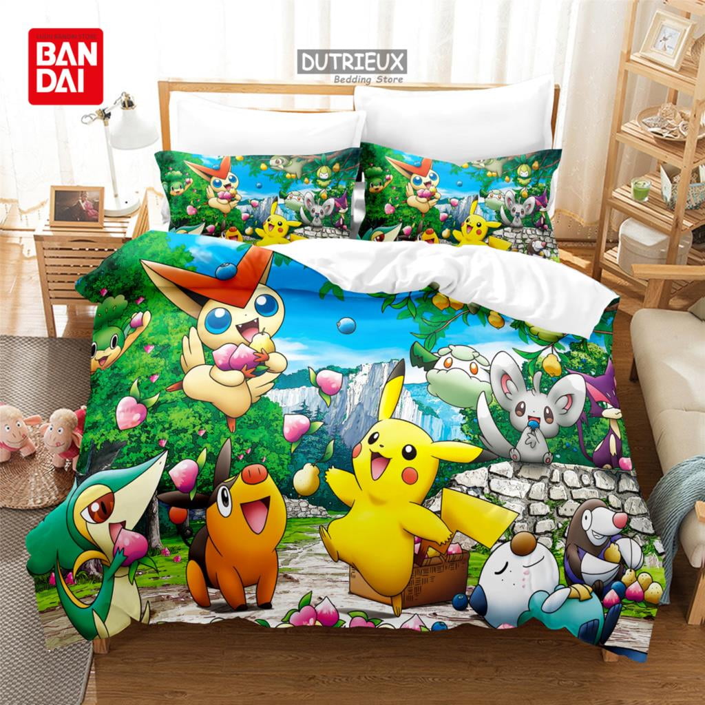 Click here for Dengle 3d Home Pokemon Pikachu Bedding Set Duvet C... prices