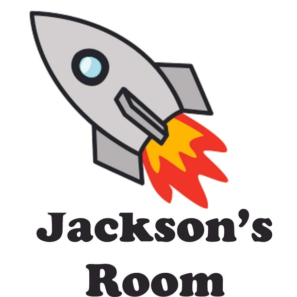 Best Design Personalized Name Custom Names Colorful Rocket Ship Rocket ...