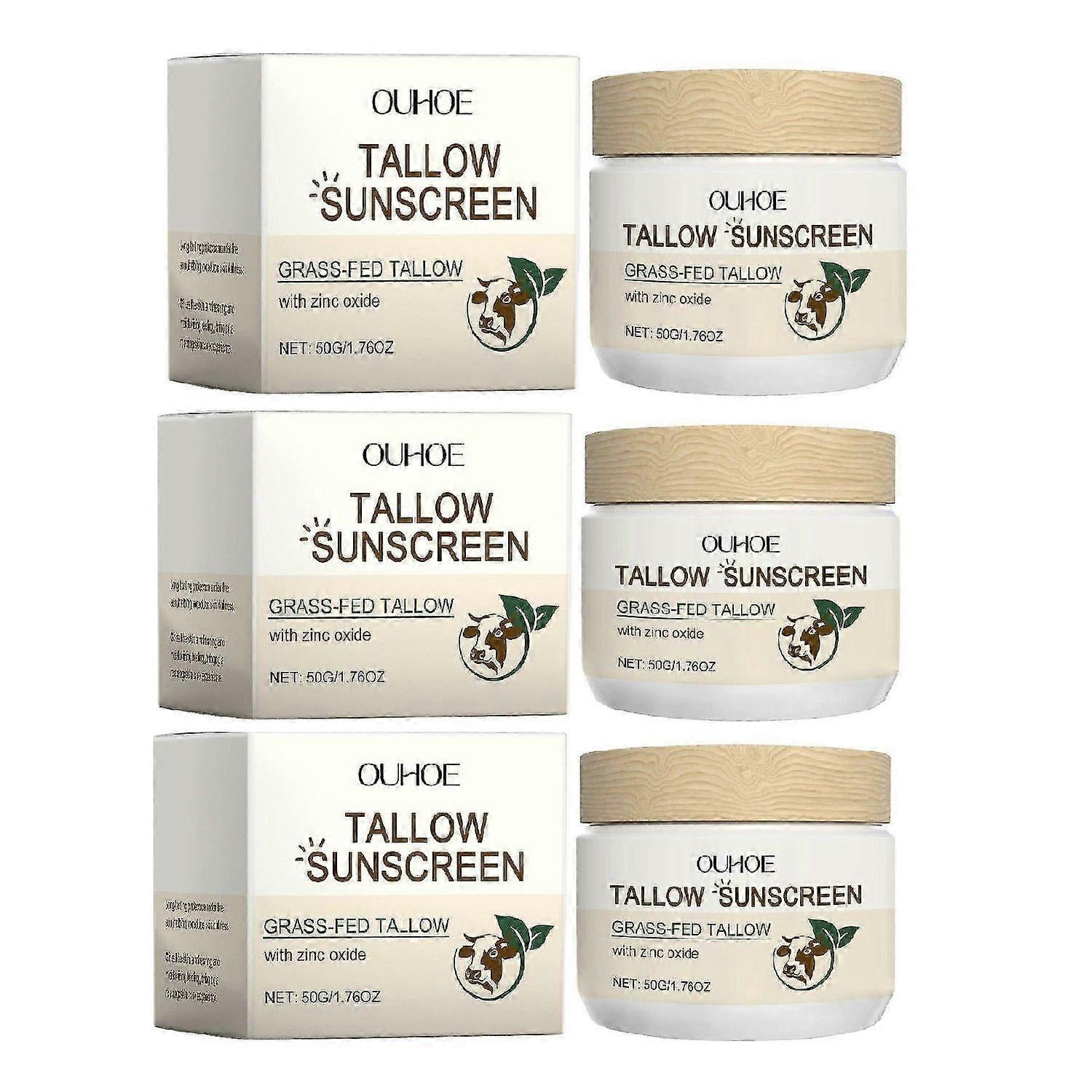 Beef Tallow Sunscreen for Outdoors, Lightweight & Refreshing, Gentle ...
