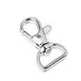 BESTYASH 100Pcs Metal Key Chain Hooks with Swivel D Ring Solid Plated ...