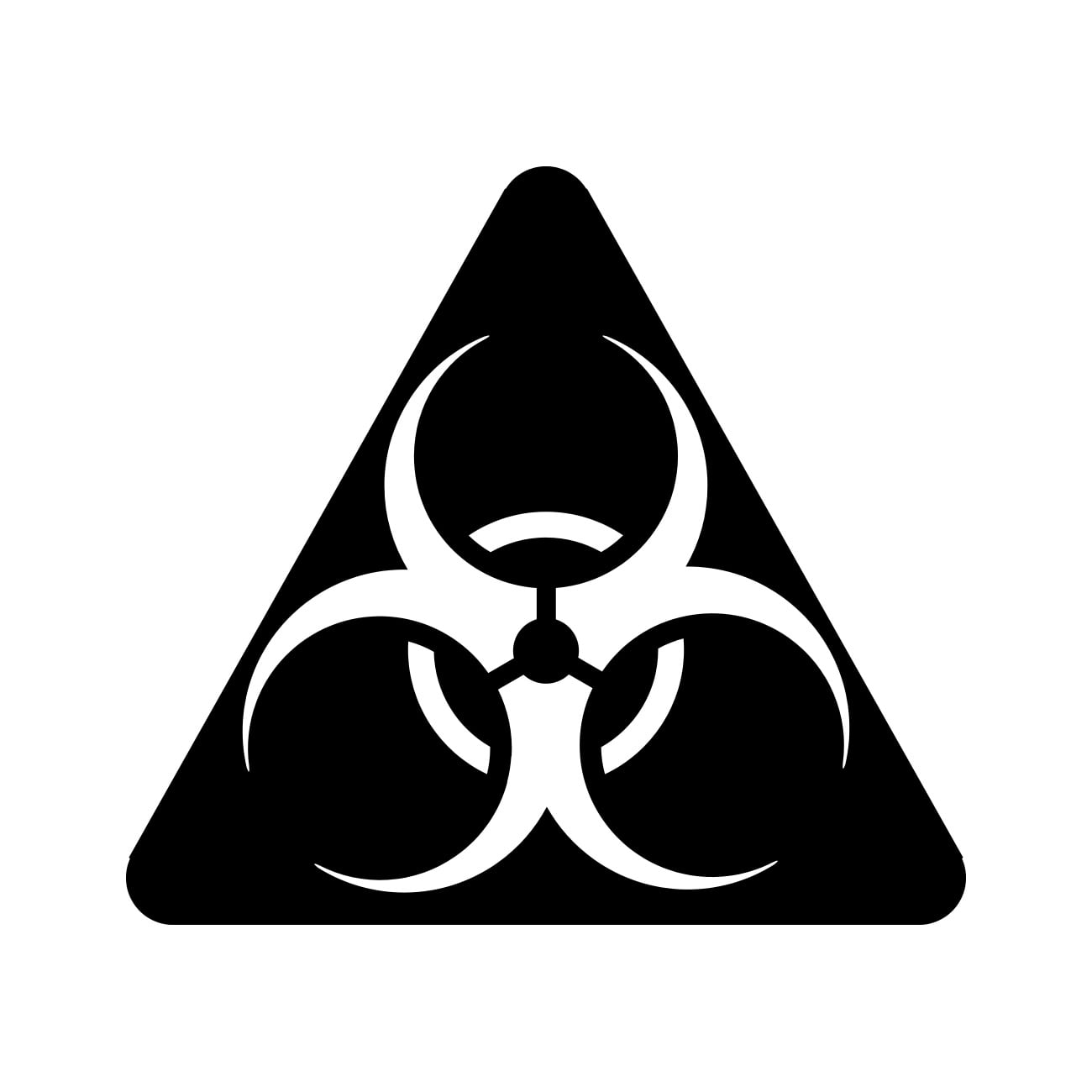Biohazard Sticker Decal Die Cut - Self Adhesive Vinyl - Weatherproof ...