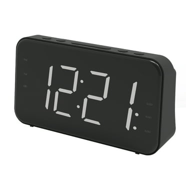 Coby Digital Alarm Clock with AM/FM Radio and Dual Alarm - Walmart.com