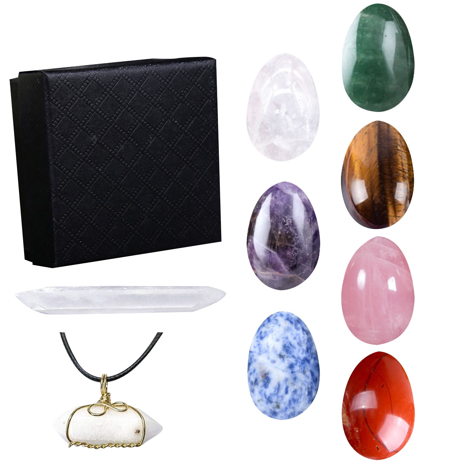 skpabo Chakra Healing Stones And Crystal Set,Natural Colorful Mixed ...