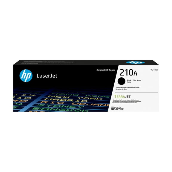 HP 210A Toner Cartridge Set, Black Cyan Yellow Magenta, Standard Yield ...